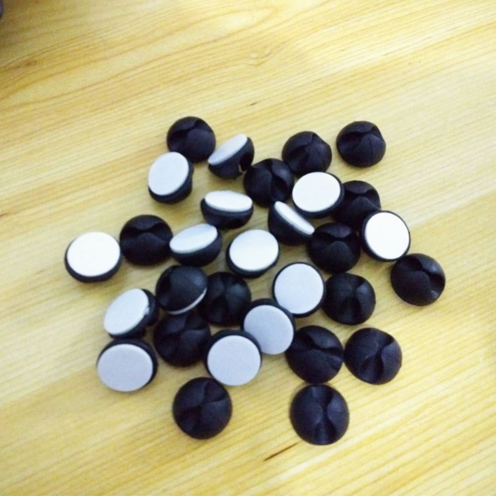 20 Pieces Round Cable Holder Mini Wire Organizer Wire Retention Clips